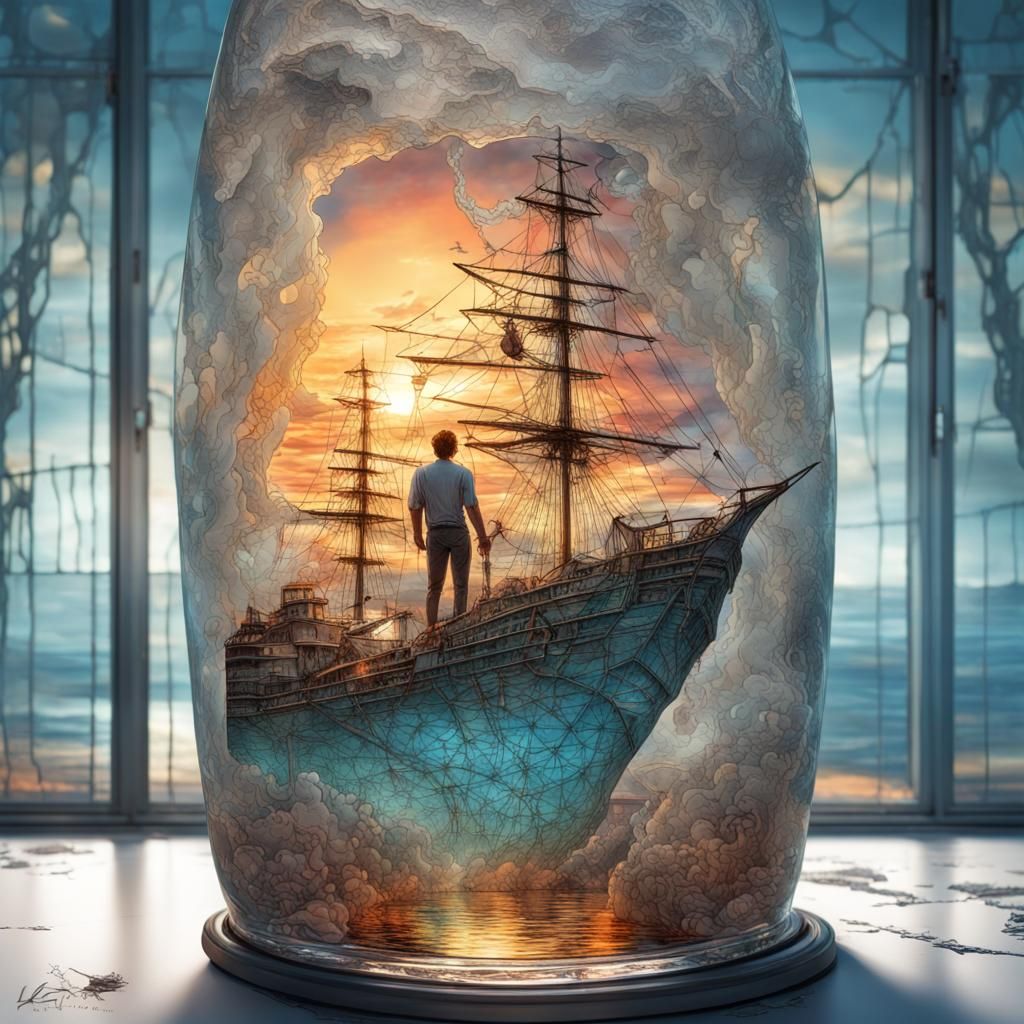 Lost at Sea - AI Generated Artwork - NightCafe Creator