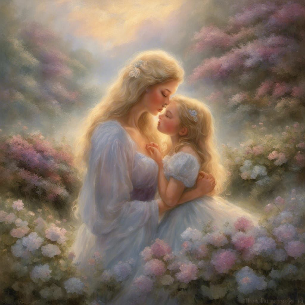 Mother and daughter - AI Generated Artwork - NightCafe Creator