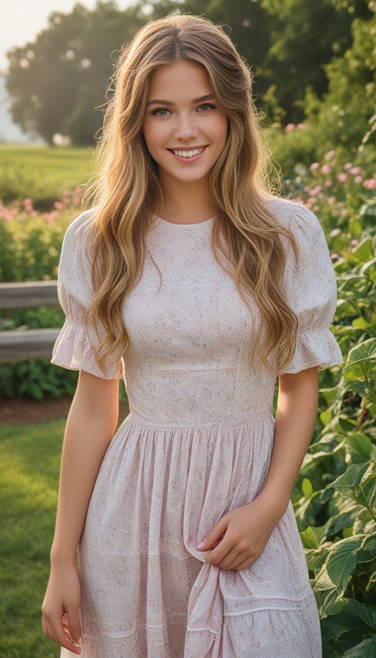 1883 sixteenth-year-old Grace - Victorian Farm Girl in Whim...