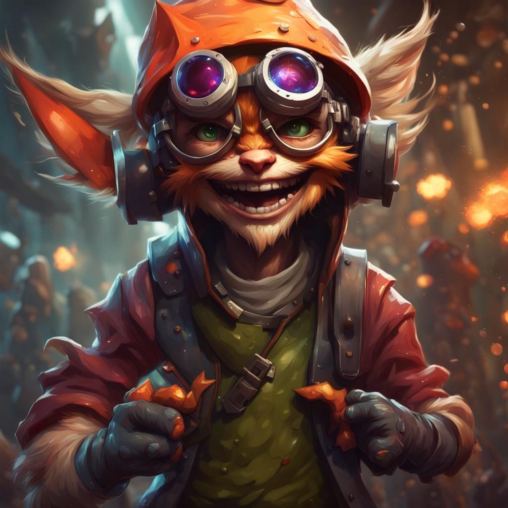 Ziggs, Yordle of Destruction - AI Generated Artwork - NightCafe Creator