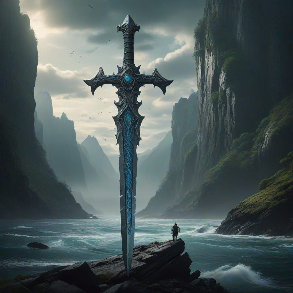 A holy Sword - Epic Sword and Dagger in a Dark Fantasy Realm