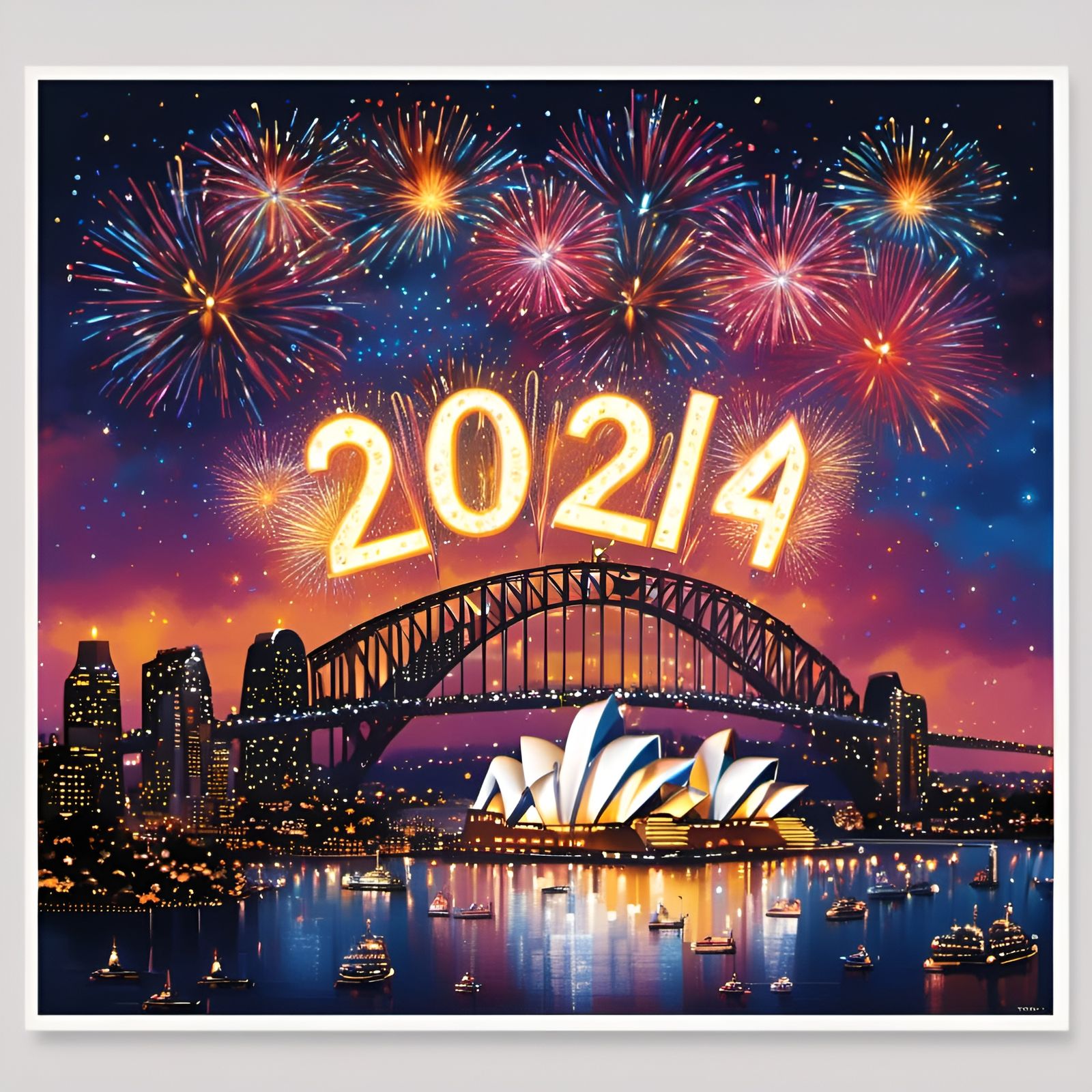 Sydney celebrating New Year - AI Generated Artwork - NightCafe Creator