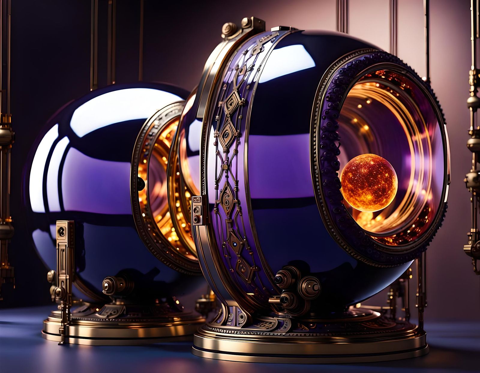 Time machine with classic engraving - AI Generated Artwork - NightCafe ...