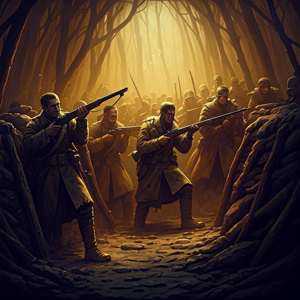 Trench Crusade in Dark Fantasy Style - AI Art