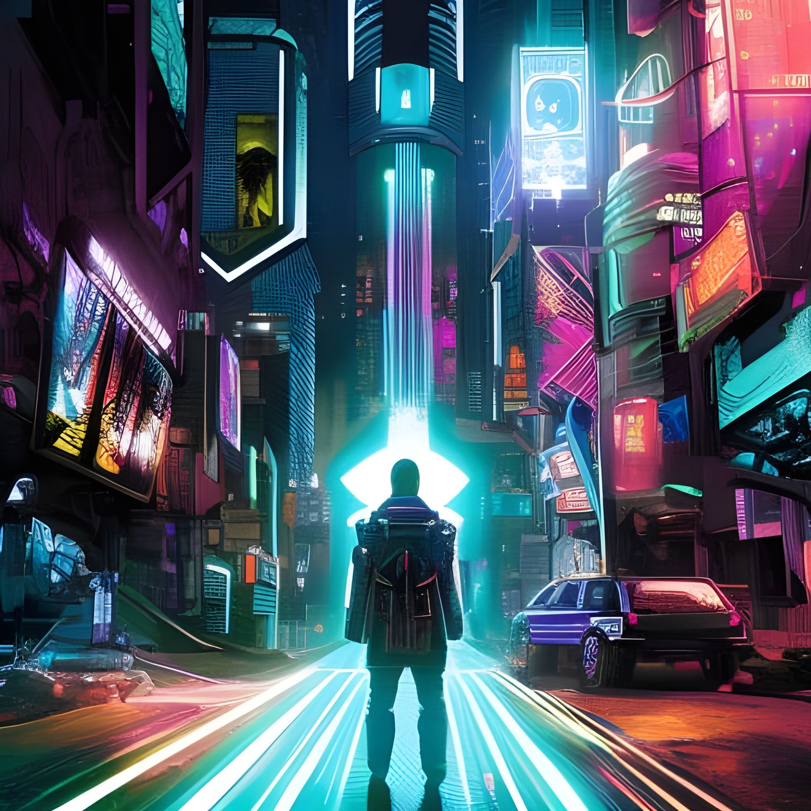 Netrunner - AI Generated Artwork - NightCafe Creator