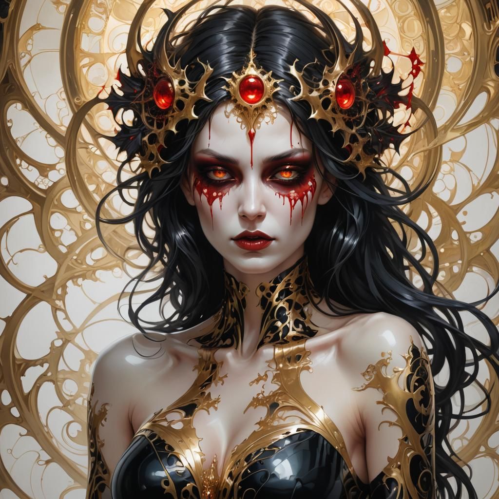 Sheefra-Empress of the darkness - AI Generated Artwork - NightCafe Creator
