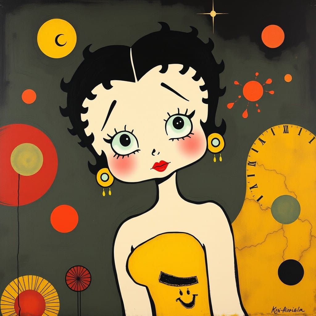 Surrealist Cartoon Character in Cubist Art Style - AI Art