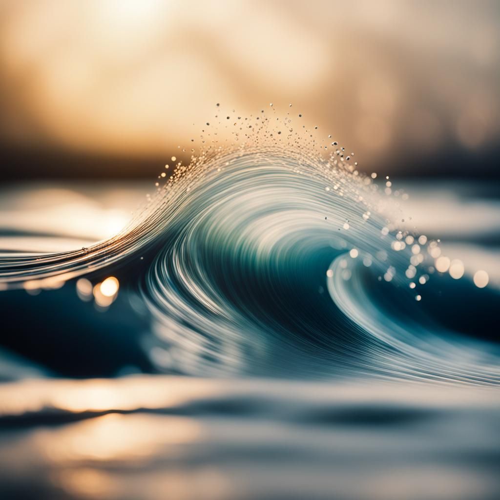 Waves & particles - AI Generated Artwork - NightCafe Creator