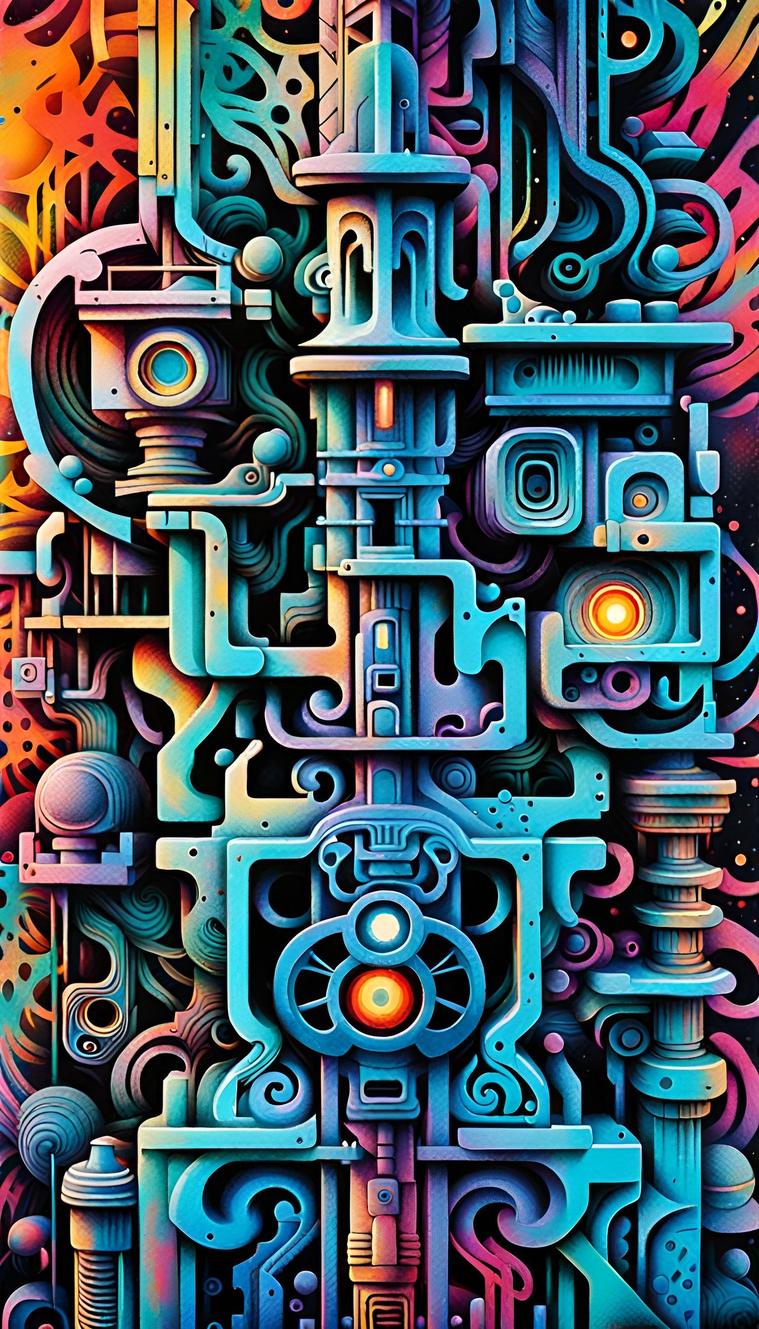 Abstract psy-art, 26feb24 - AI Generated Artwork - NightCafe Creator