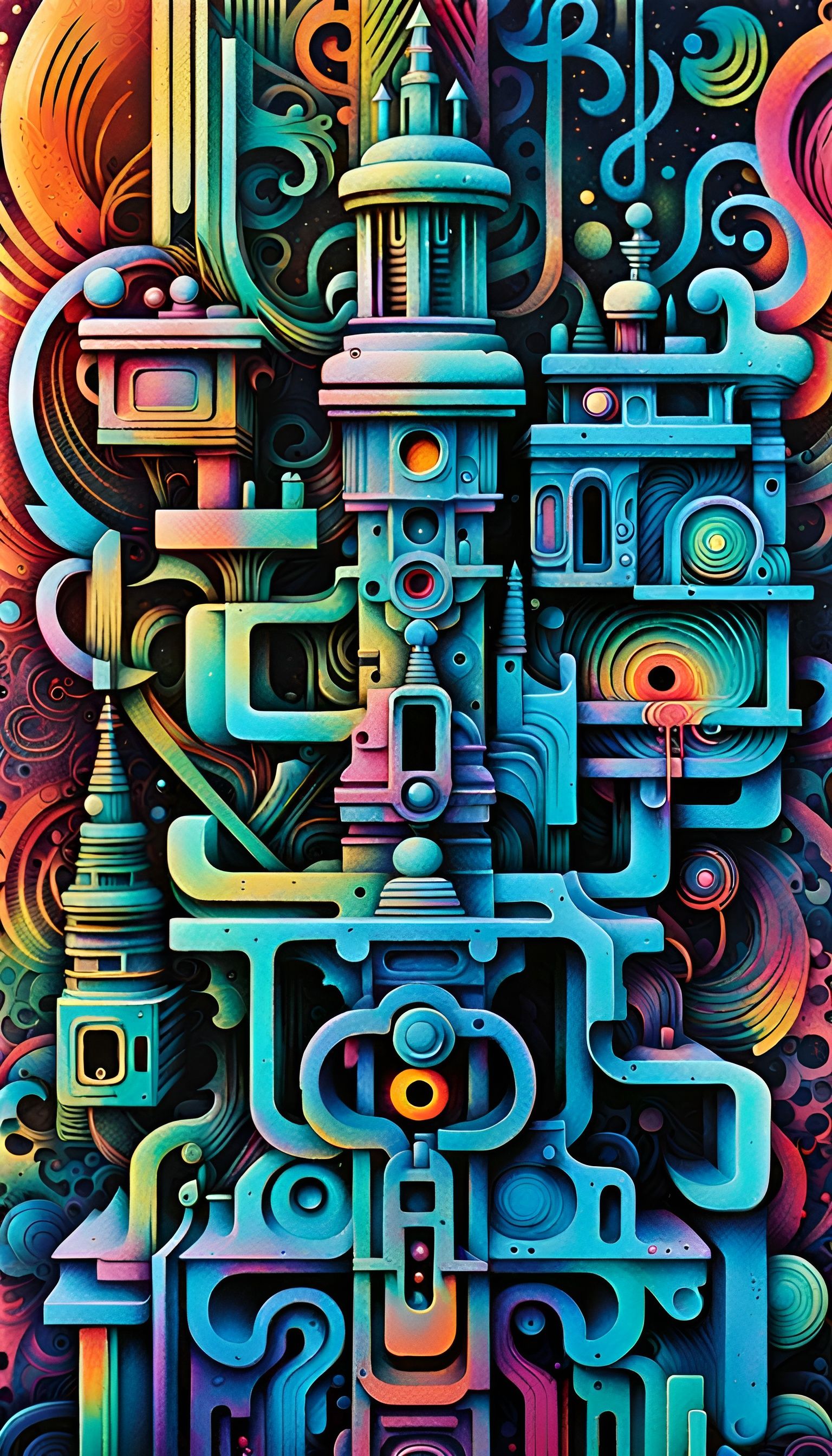 Abstract psy-art, 26feb24 - AI Generated Artwork - NightCafe Creator