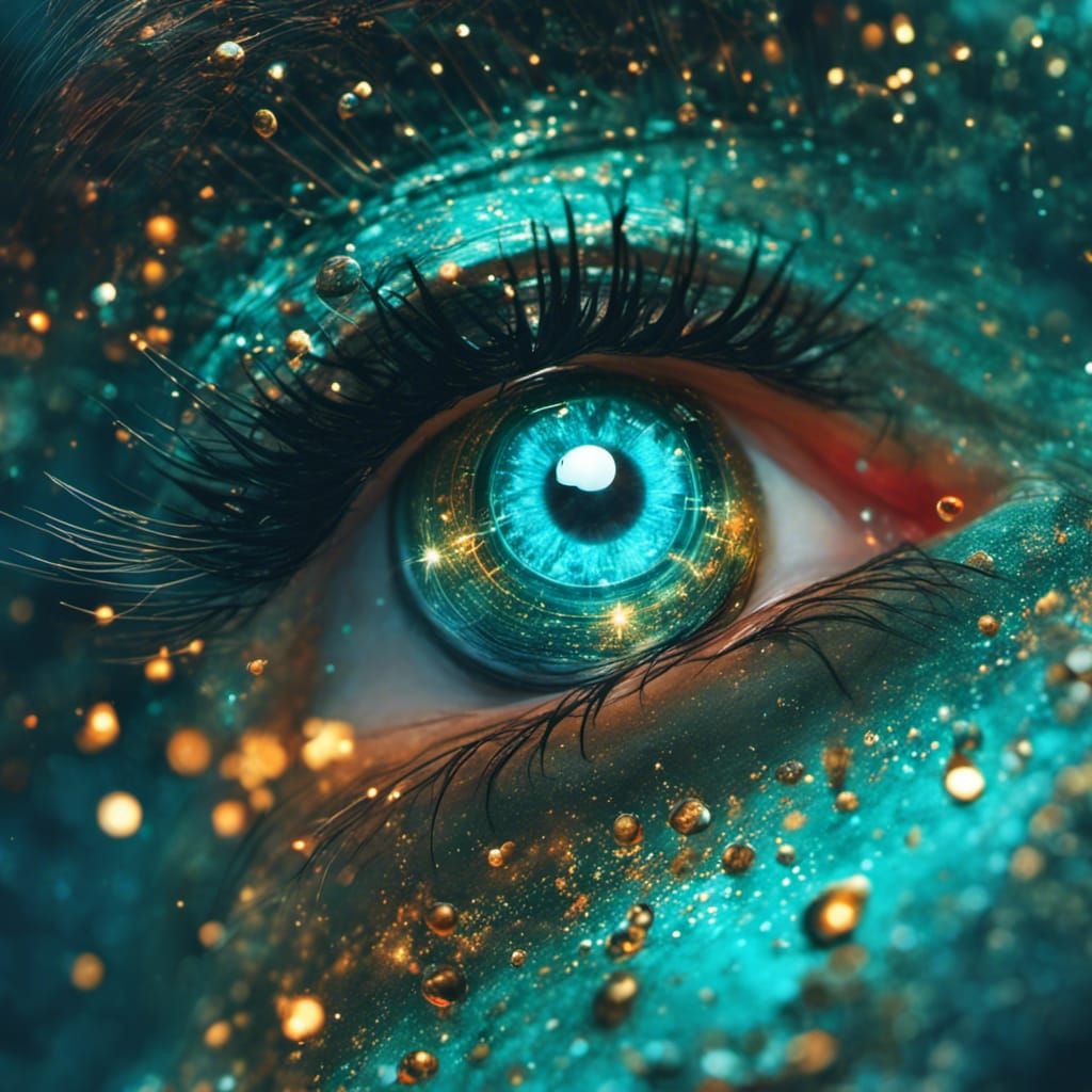 intricate and gorgeous illuminati eye with constellation inside on ...