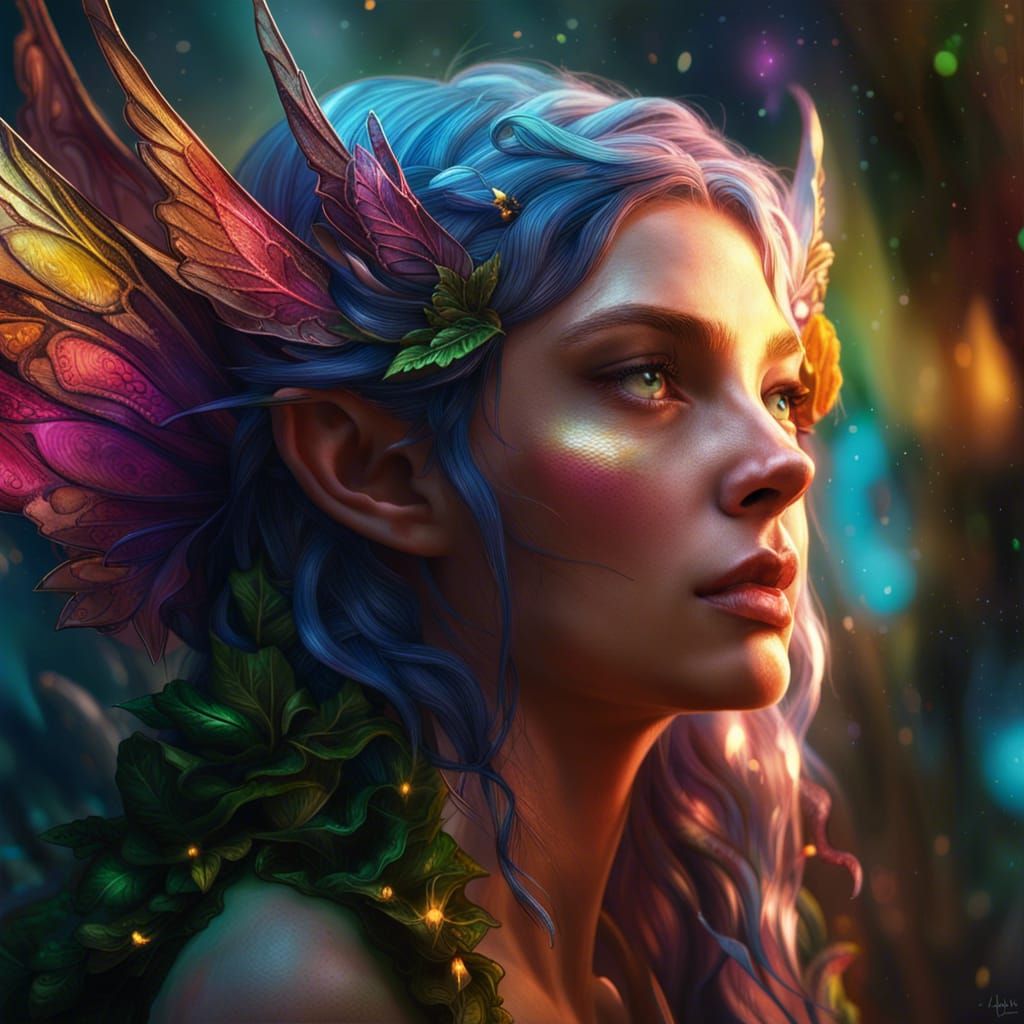 Colorful fae - AI Generated Artwork - NightCafe Creator