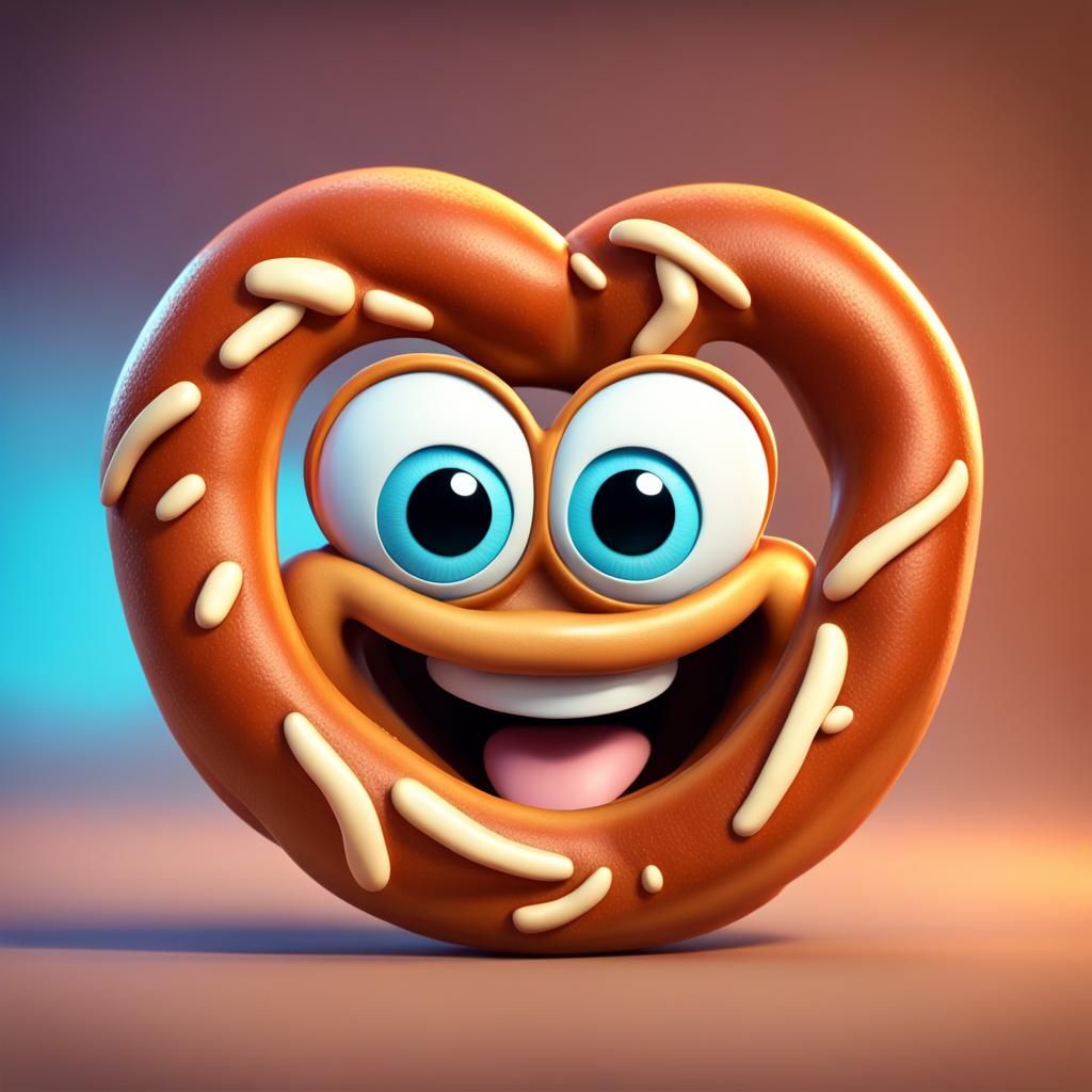 Happy pretzel - AI Generated Artwork - NightCafe Creator