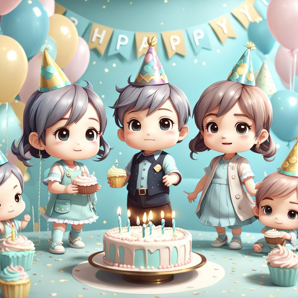 Birthday party - AI Generated Artwork - NightCafe Creator