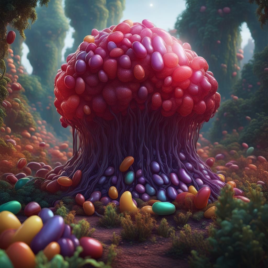 The Candy Bush - AI Generated Artwork - NightCafe Creator