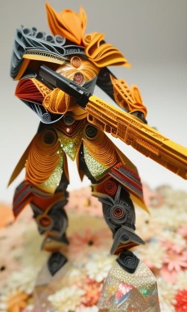 Paper Warrior - AI Generated Artwork - NightCafe Creator