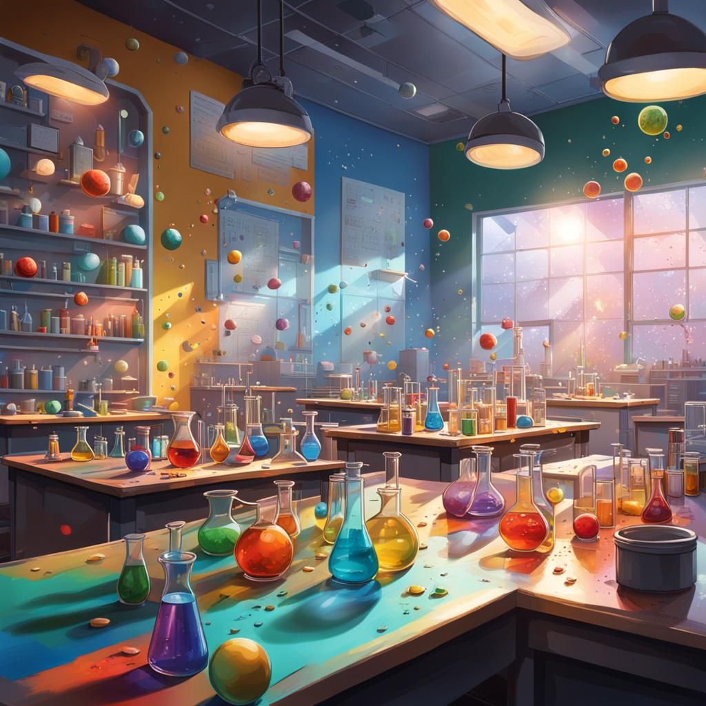 Science classroom laboratory experiments - AI Generated Artwork ...