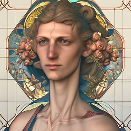 Alphonse Mucha Jordan Grimmer detailed painting hyperrealism matte ...