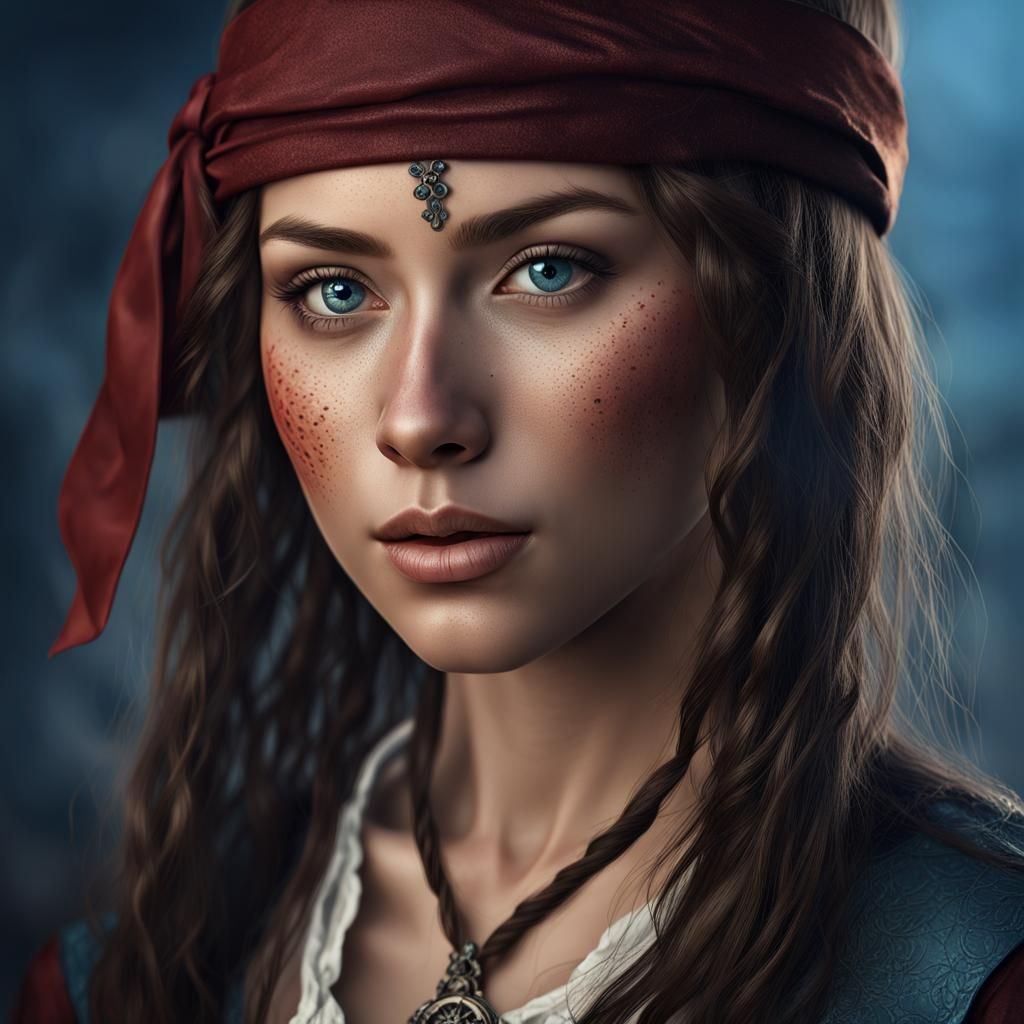 medieval portrait of a young female of Polish descent, swarthy skin ...