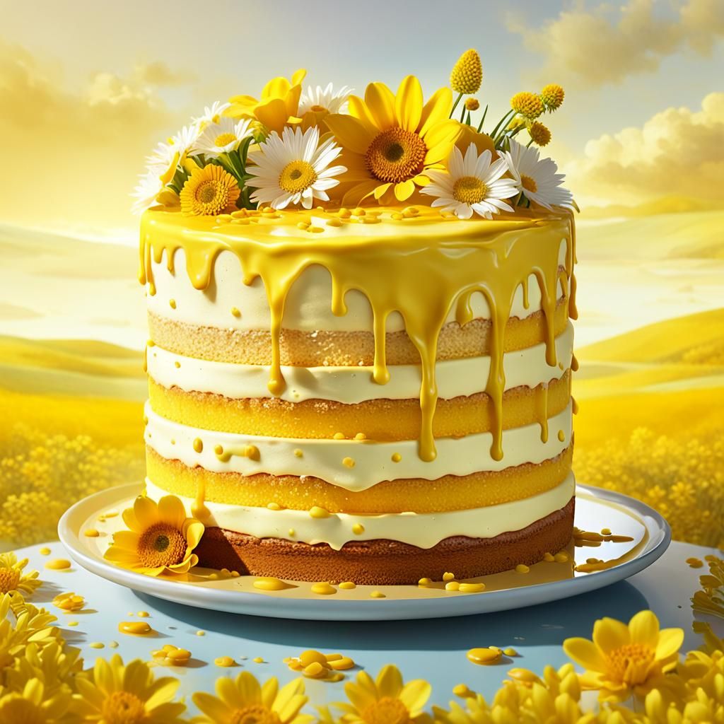 Springtime Cake. - AI Generated Artwork - NightCafe Creator