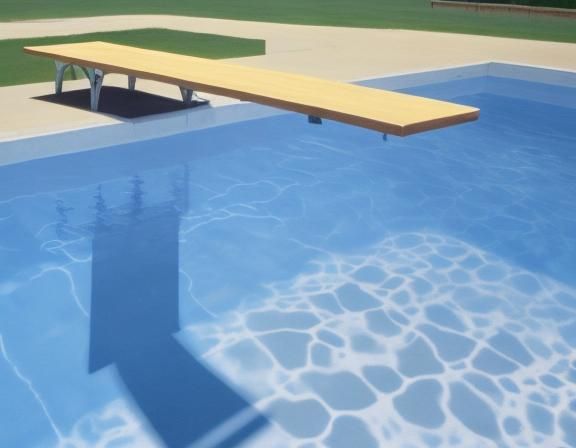 Diving board with shadow - Diving board with shadow