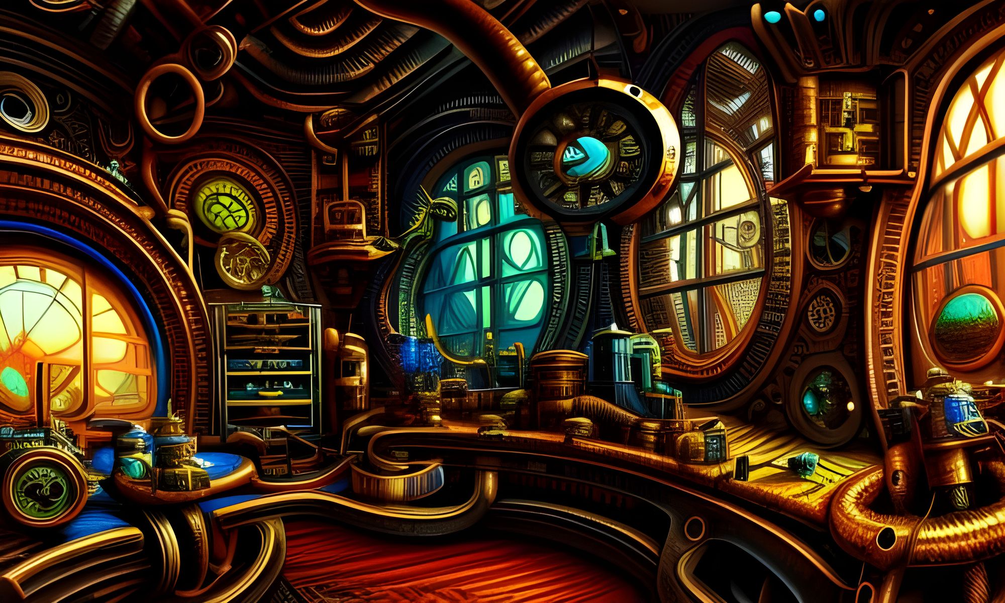 "INSANE"...Psychedelic SteamPunk Fractal (V1-3) : r/nightcafe