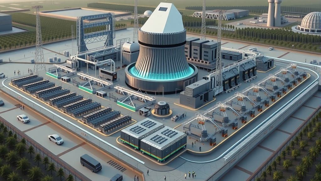 Futuristic Nuclear-Powered Exascale Supercomputer ... - AI Art