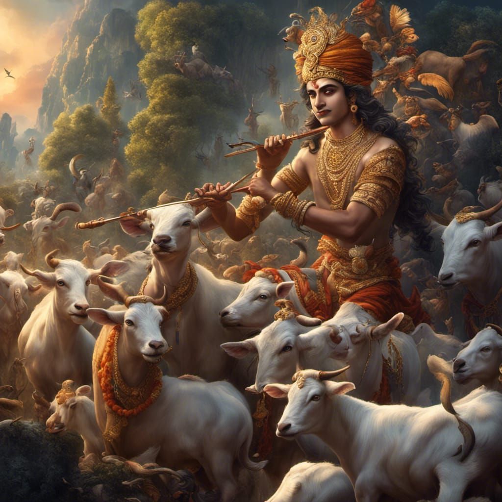 Lord Krishna - AI Generated Artwork - NightCafe Creator