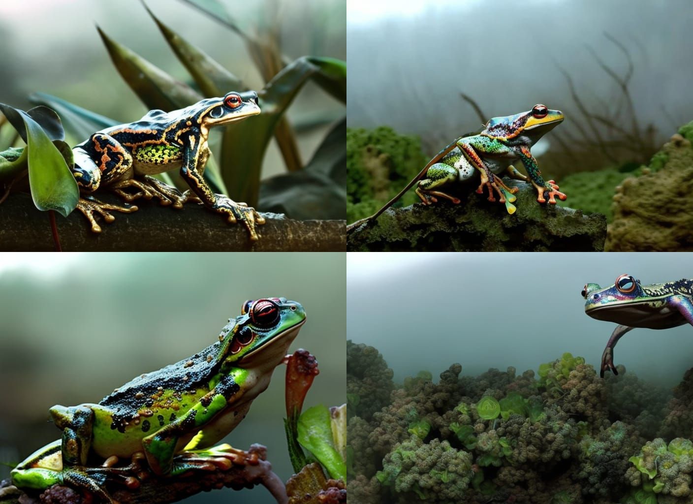 frogs - AI Generated Artwork - NightCafe Creator