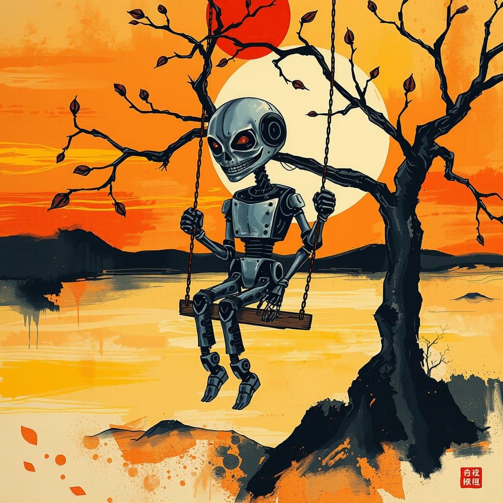 Lone Tree at Sunset 4 - Lone Tree at Sunset 4