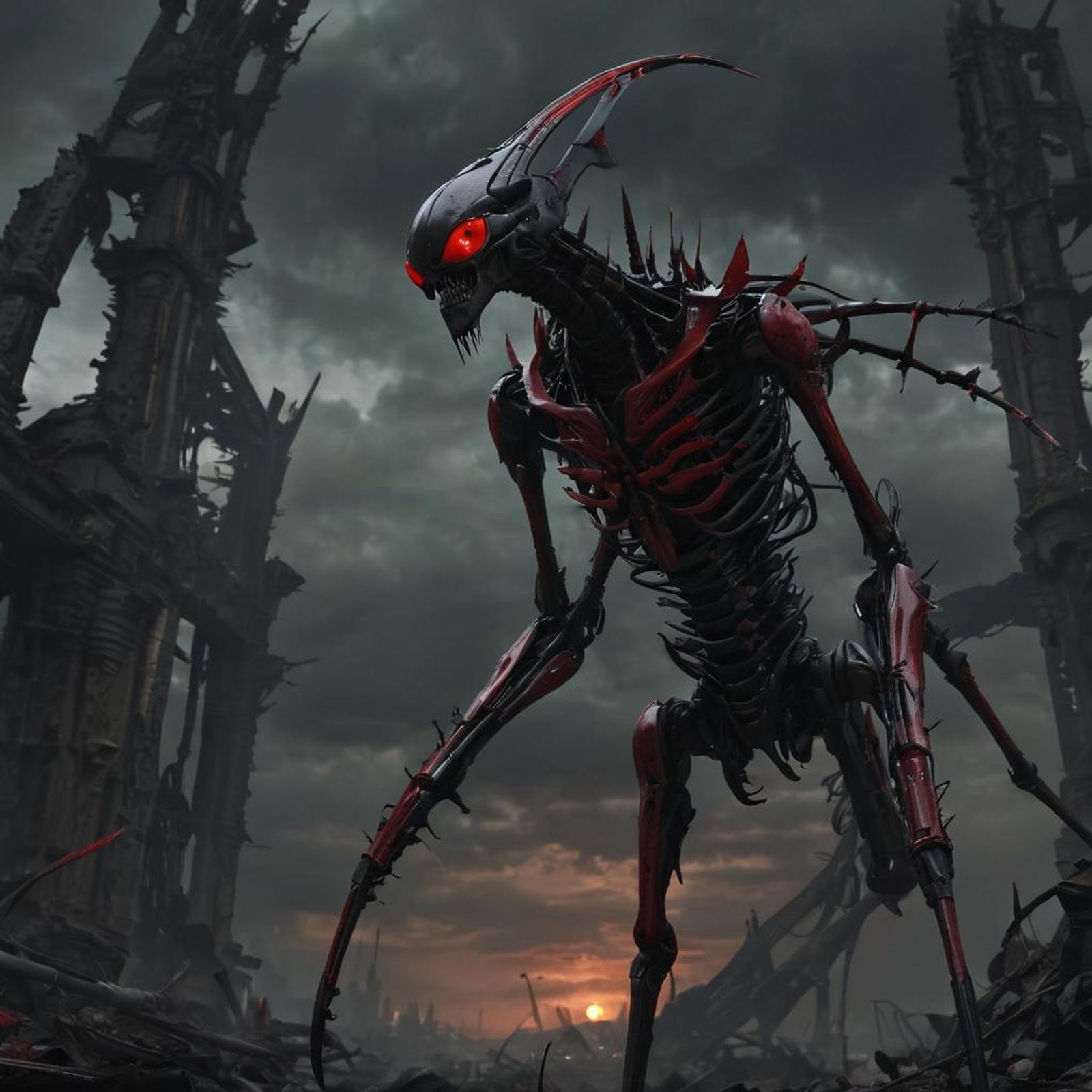 The Shrike ("Hyperion" by Dan Simmons) - AI Generated Artwork - NightCafe Creator