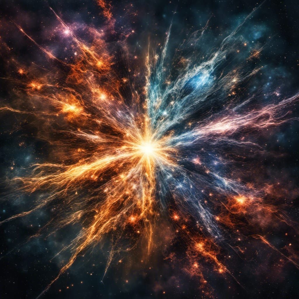 Star exploding - AI Generated Artwork - NightCafe Creator