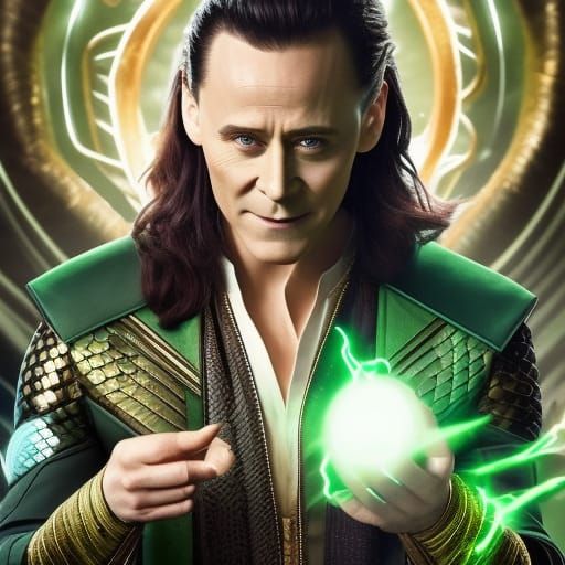 Loki using magic - AI Generated Artwork - NightCafe Creator