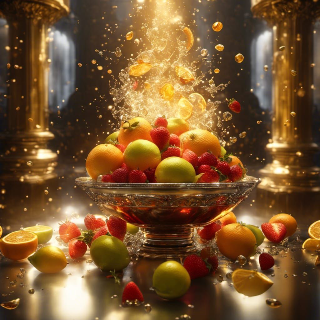 fruit juice explosion - AI Generated Artwork - NightCafe Creator