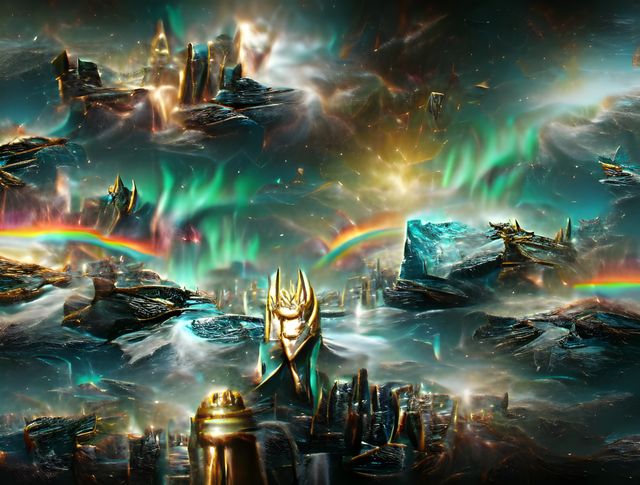 8k resolution Asgard at peace desktop wallpaper - AI Generated Artwork ...