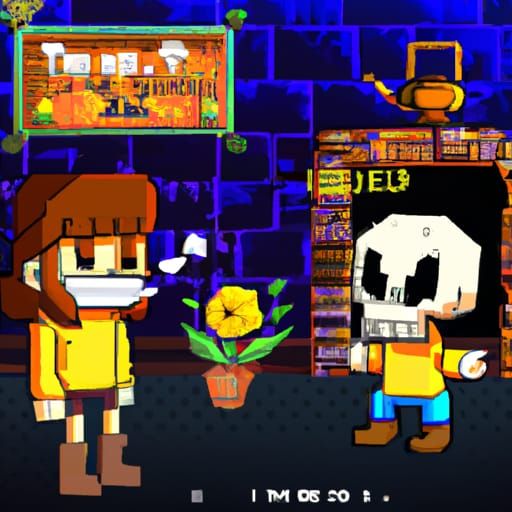 Undertale screenshot - AI Generated Artwork - NightCafe Creator