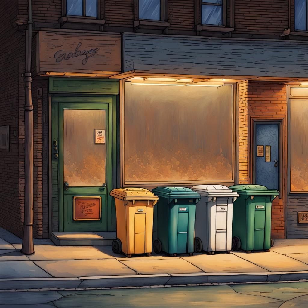 Garbage Day - AI Generated Artwork - NightCafe Creator