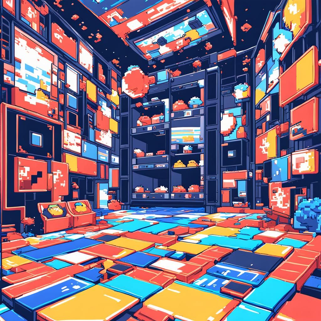 8 bit bedroom - Lollipop Whirlpool - AI Generated Artwork - NightCafe ...