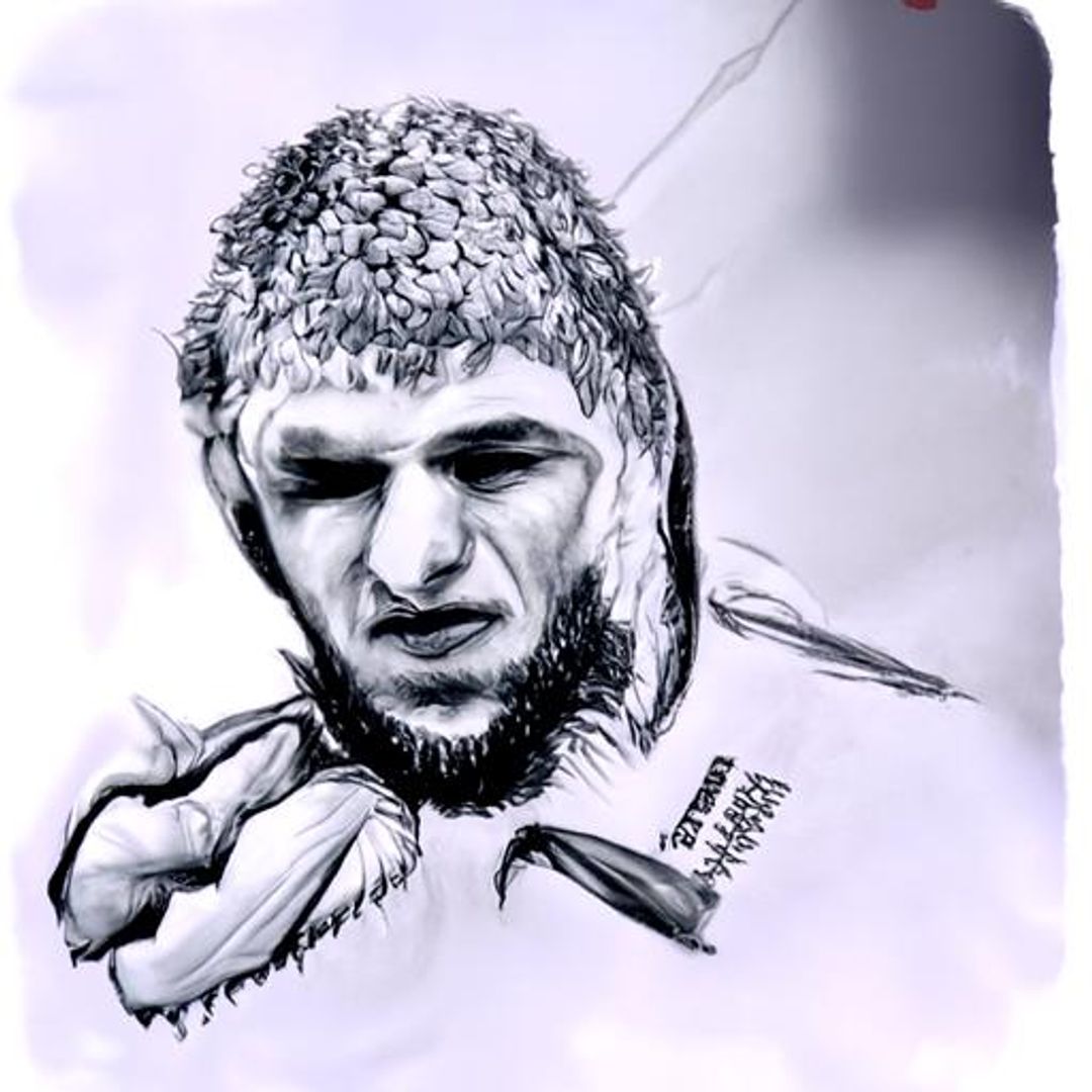 khabib smesh mma pencil sketch - AI Generated Artwork - NightCafe Creator
