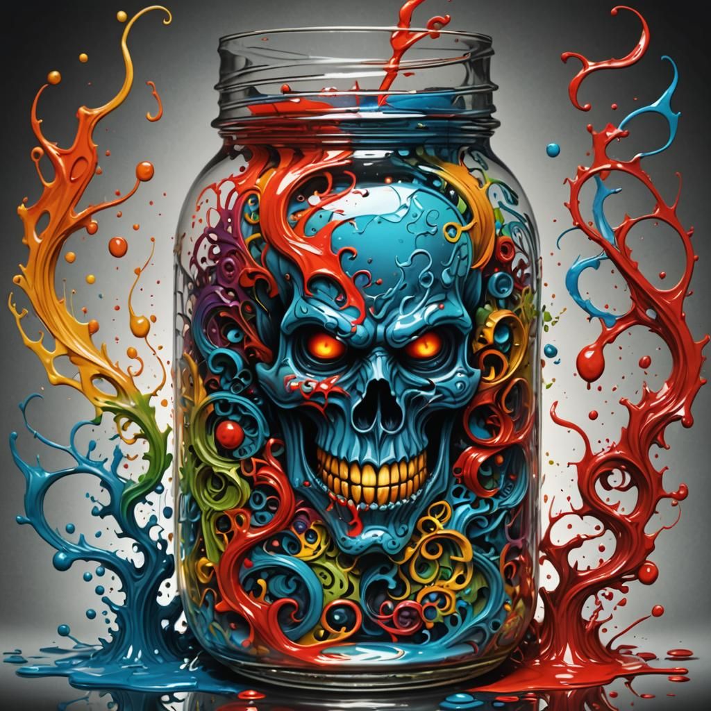 Devil in a Jar - AI Generated Artwork - NightCafe Creator
