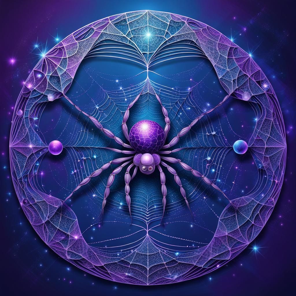Space Spider Mandala - AI Generated Artwork - NightCafe Creator