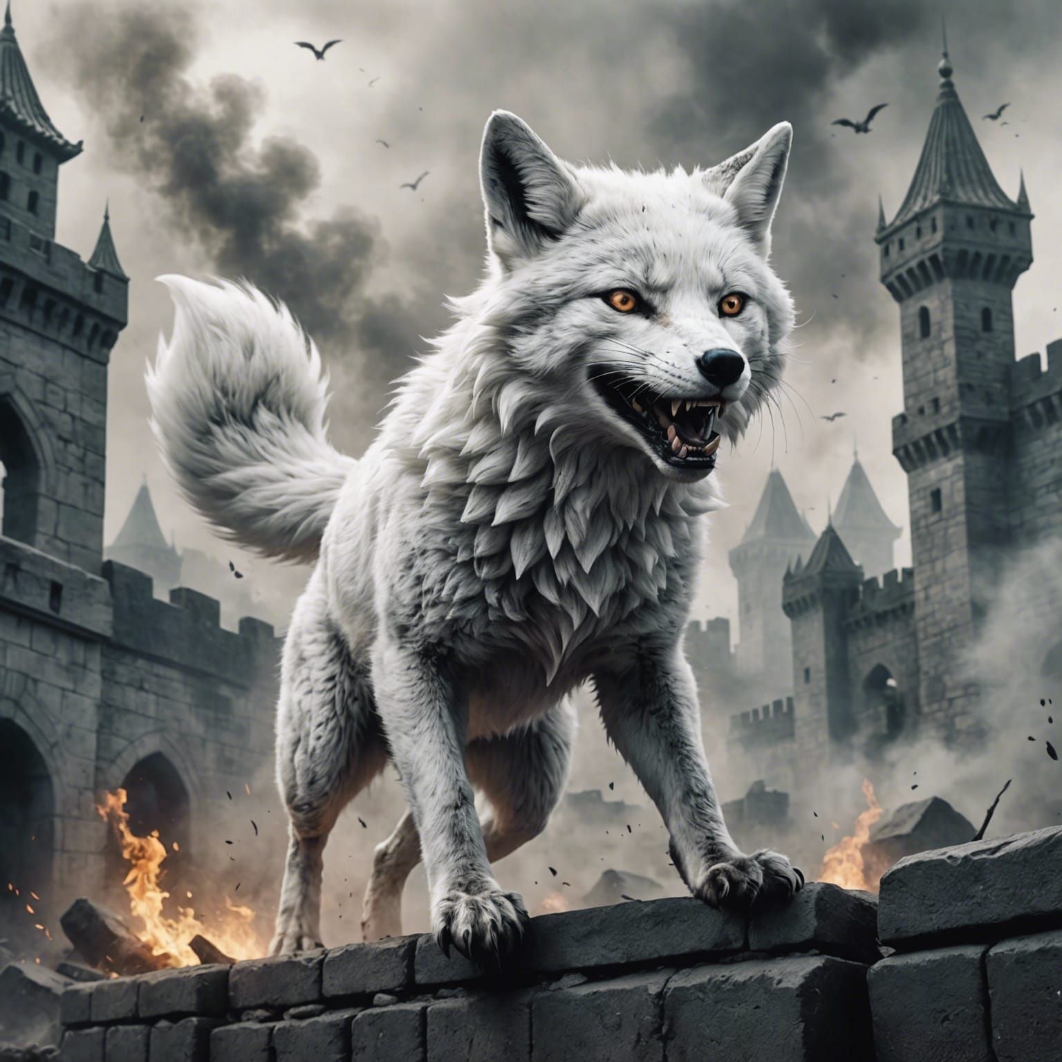 White fox - AI Generated Artwork - NightCafe Creator