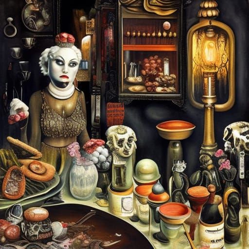 The huge ogress that runs the shady cafe by Otto Dix and by Laurie ...