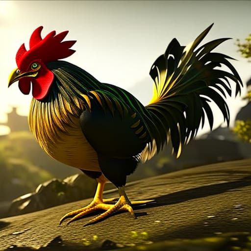Rooster - AI Generated Artwork - NightCafe Creator