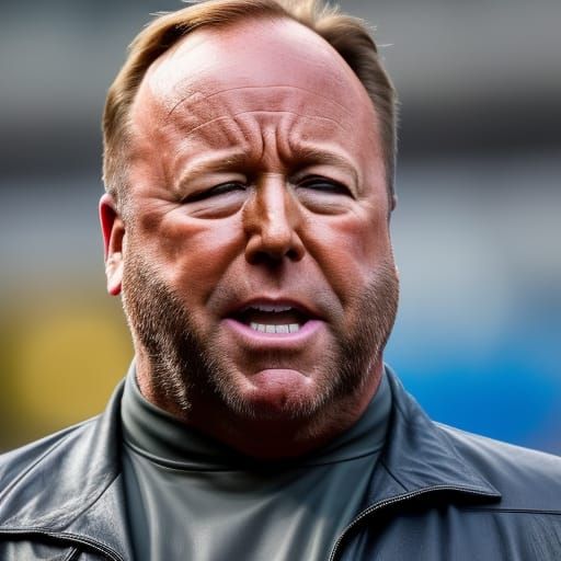 Accurate looking Alex Jones ugly crying in filthy,unhygenic, filthy ...