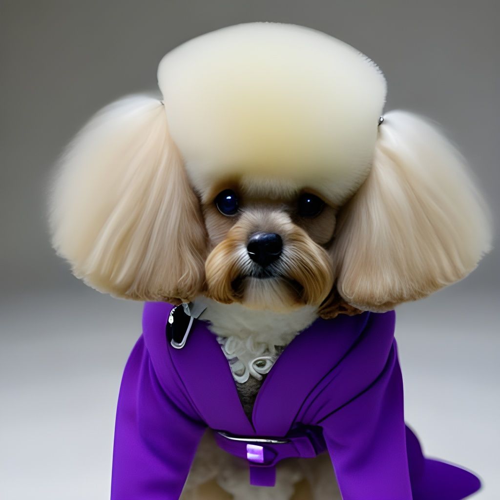Power to the Poodle - AI Generated Artwork - NightCafe Creator