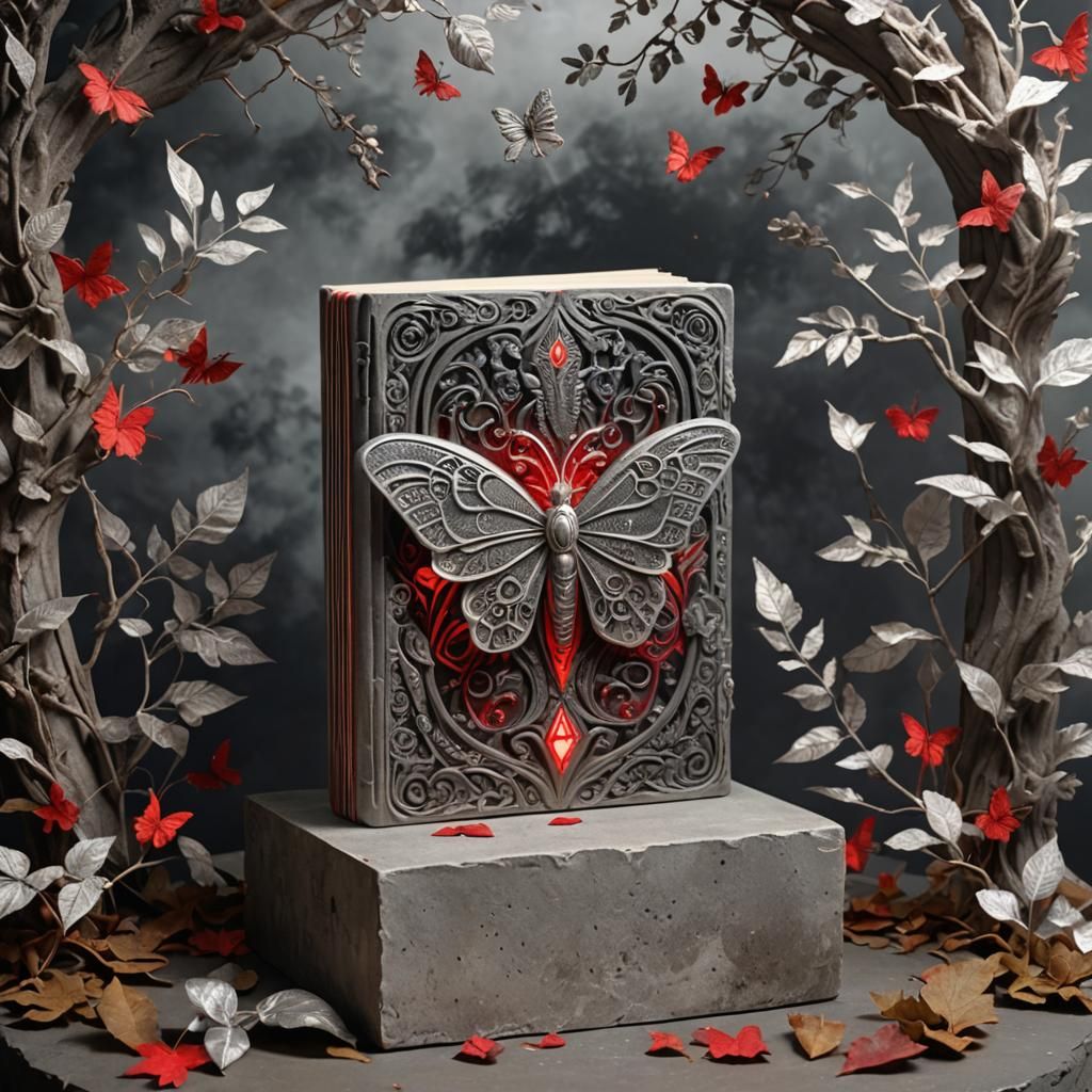 An enchanted book of the Moth - AI Generated Artwork - NightCafe Creator