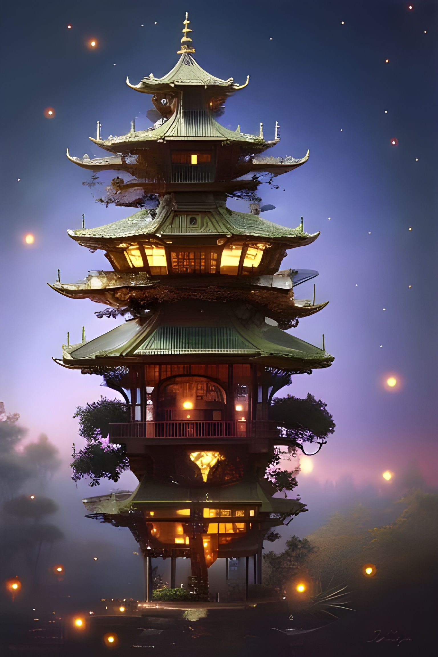 steampunk treehouse of horror - AI Generated Artwork - NightCafe Creator