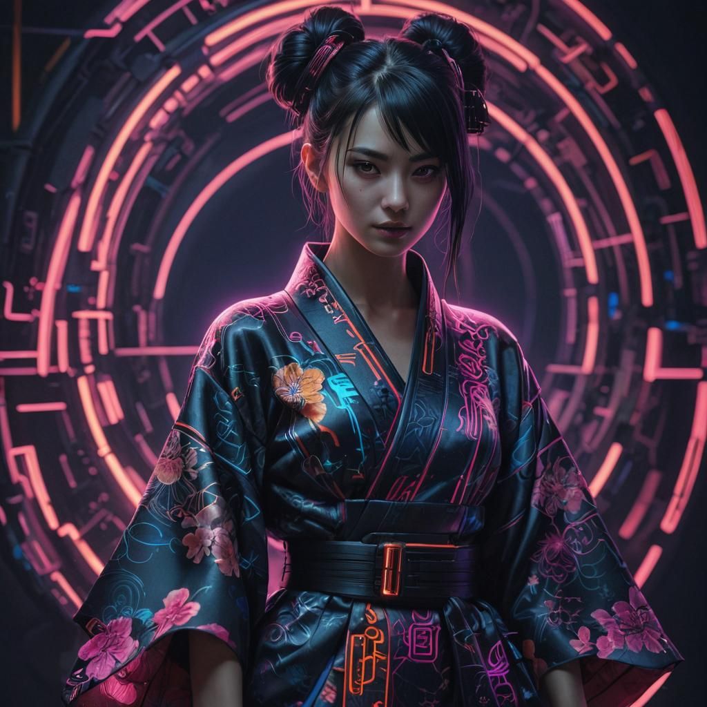 Future kimono - AI Generated Artwork - NightCafe Creator