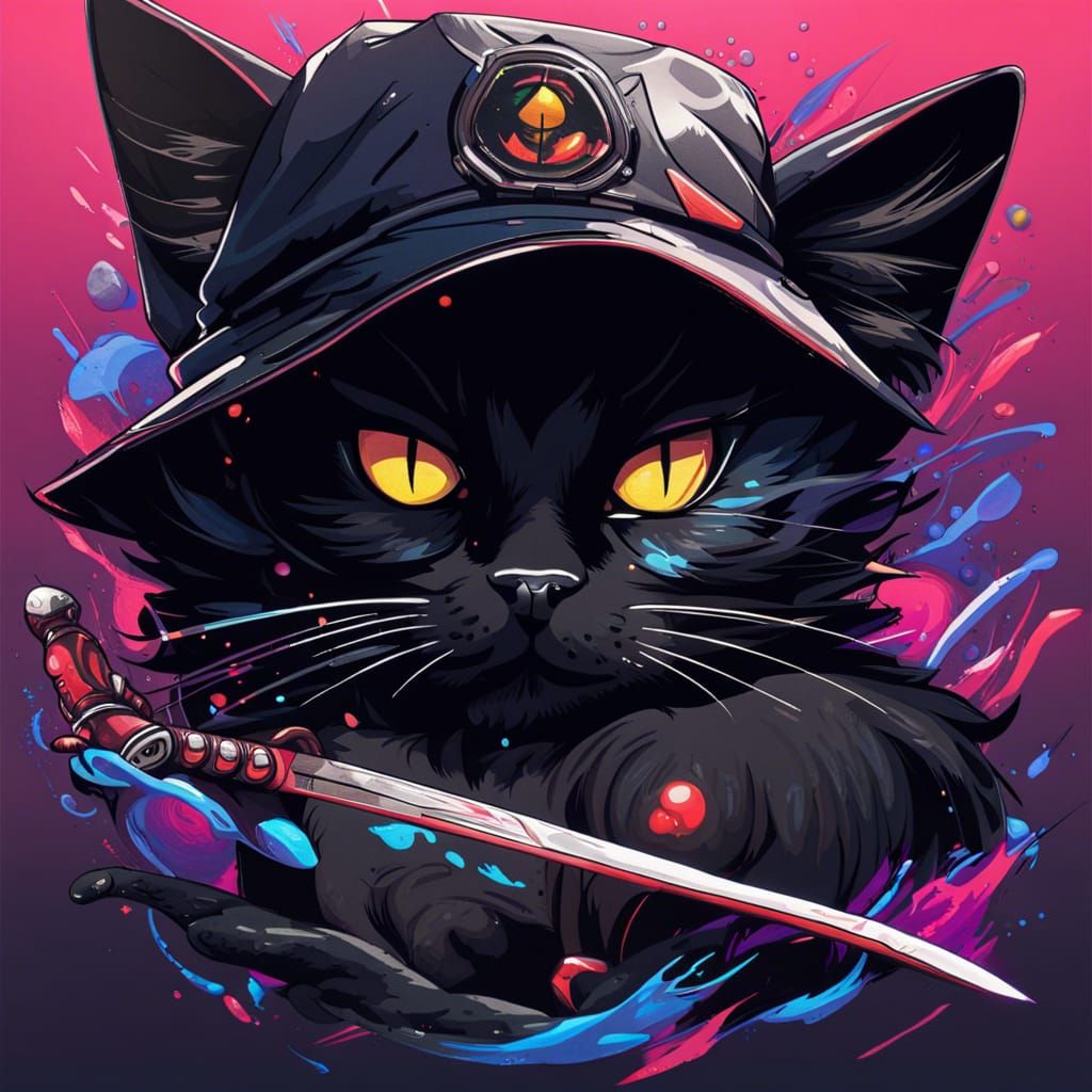 Fighter Cat - AI Generated Artwork - NightCafe Creator